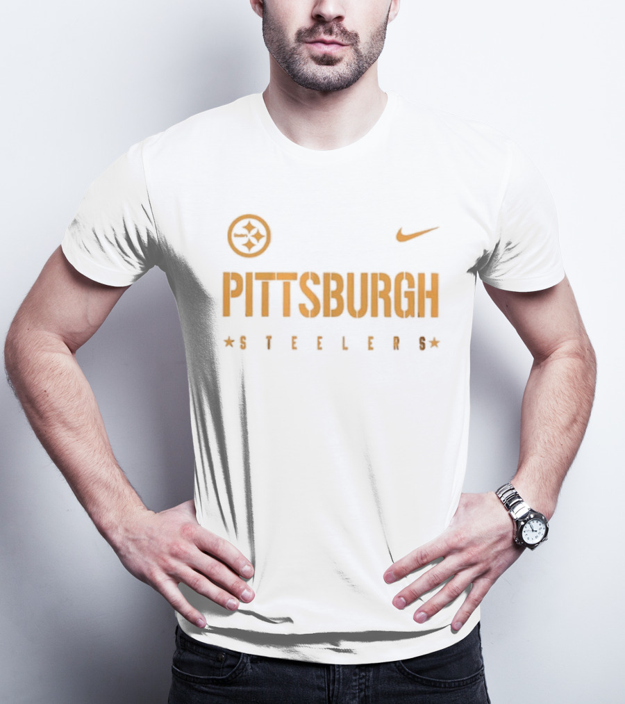 Pittsburgh Steelers Nike Dragon Ball Z Goku Collaboration Two Sided T-Shirt