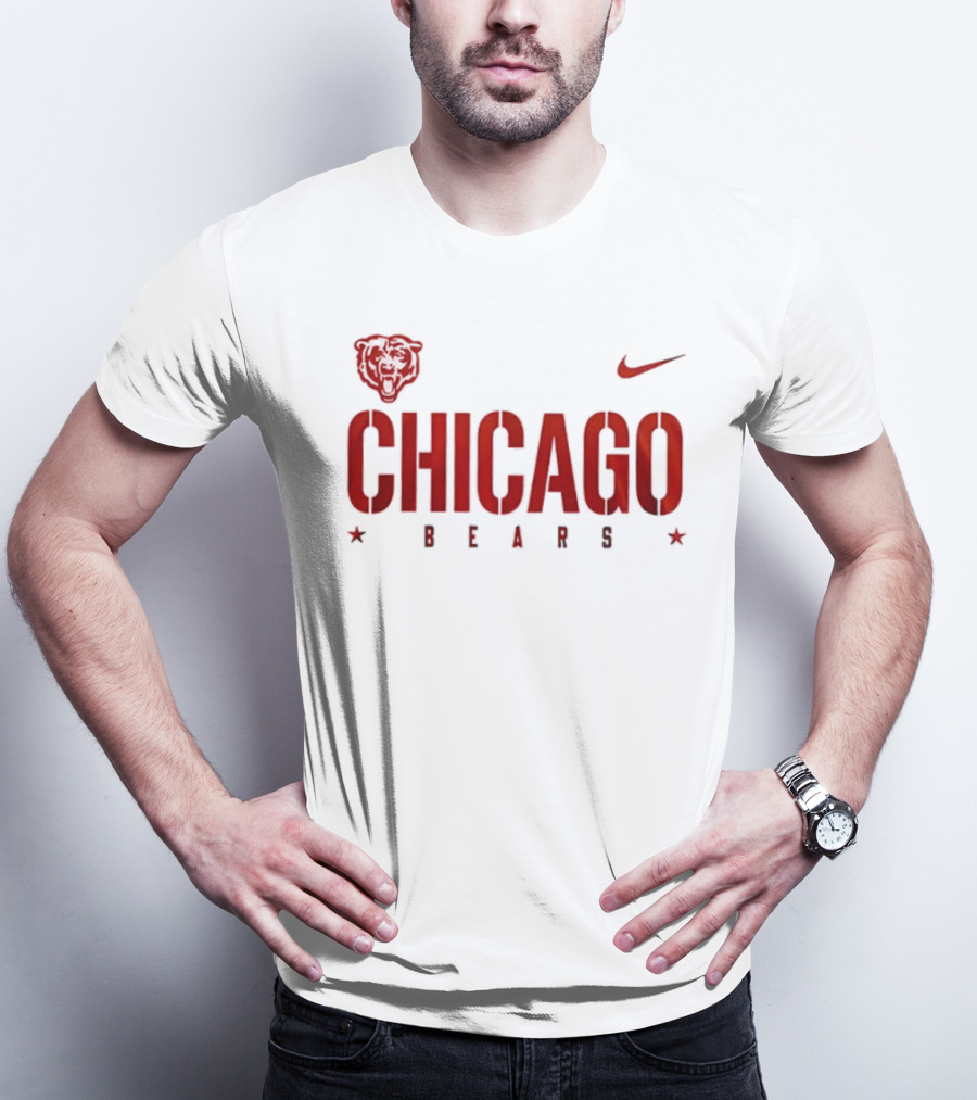 Chicago Bears Nike Heart Design U.S. Coast Guard Semper Paratus Always Ready 1790 T-Shirt