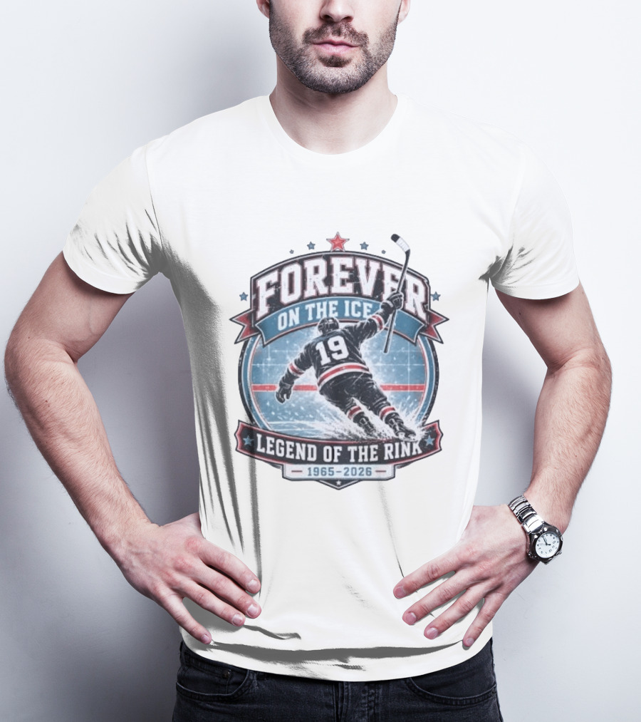 Forever On The Ice Legend Of The Rink 19 1965 2026 T-Shirt