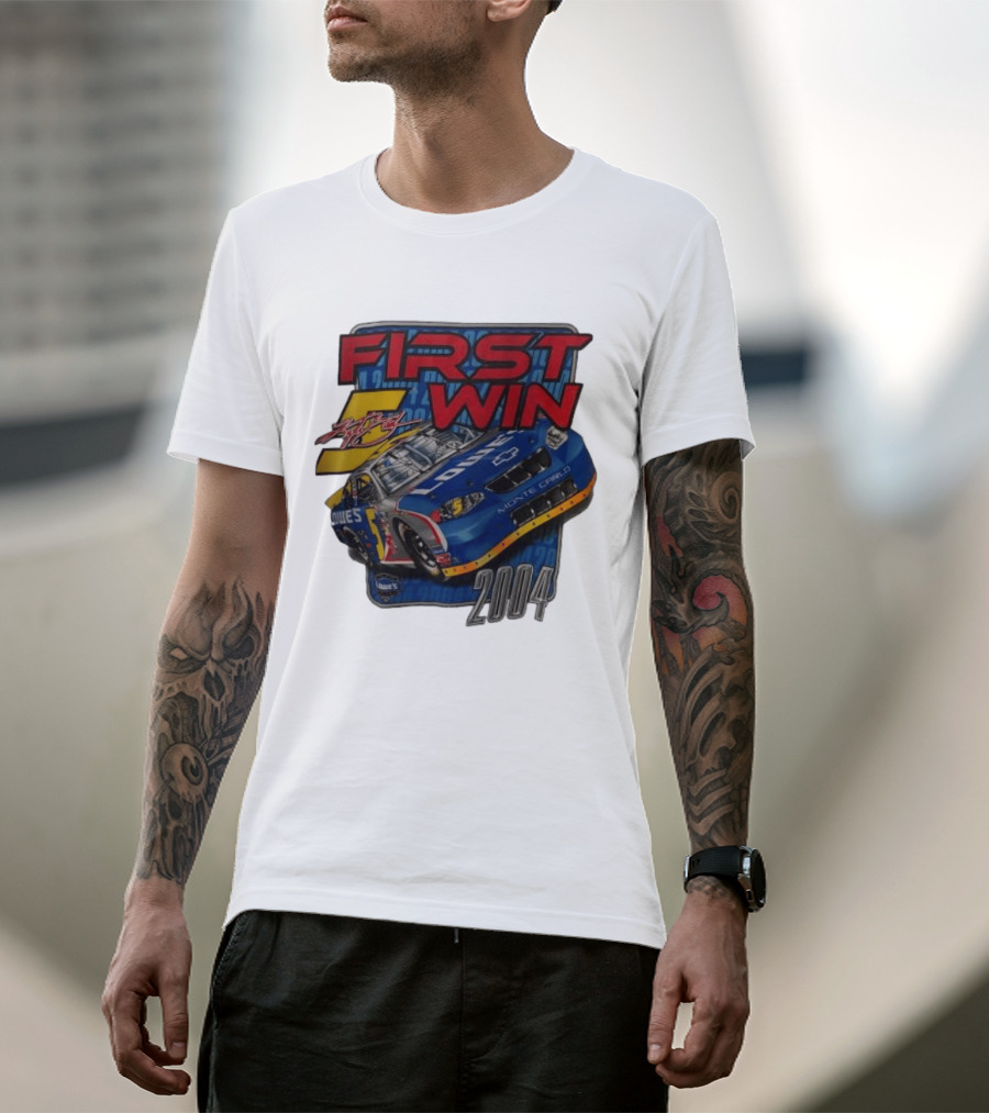First Win 2004 Jimmie Johnson Lowe's Monte Carlo Hendrick Motorsports T-Shirt