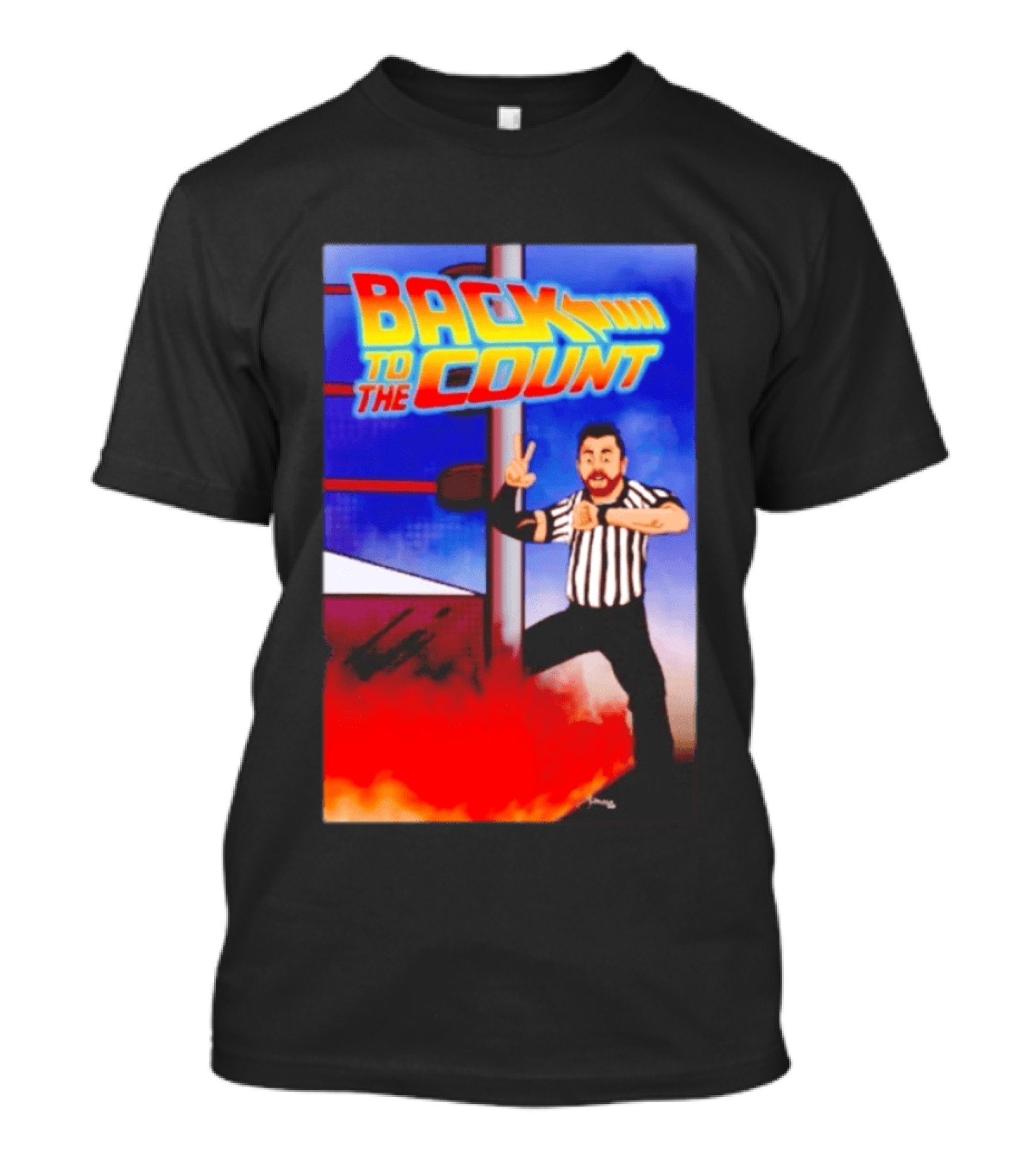 Daniel Spencer Back To The Count Wrestling Referee Nostalgia T-Shirt