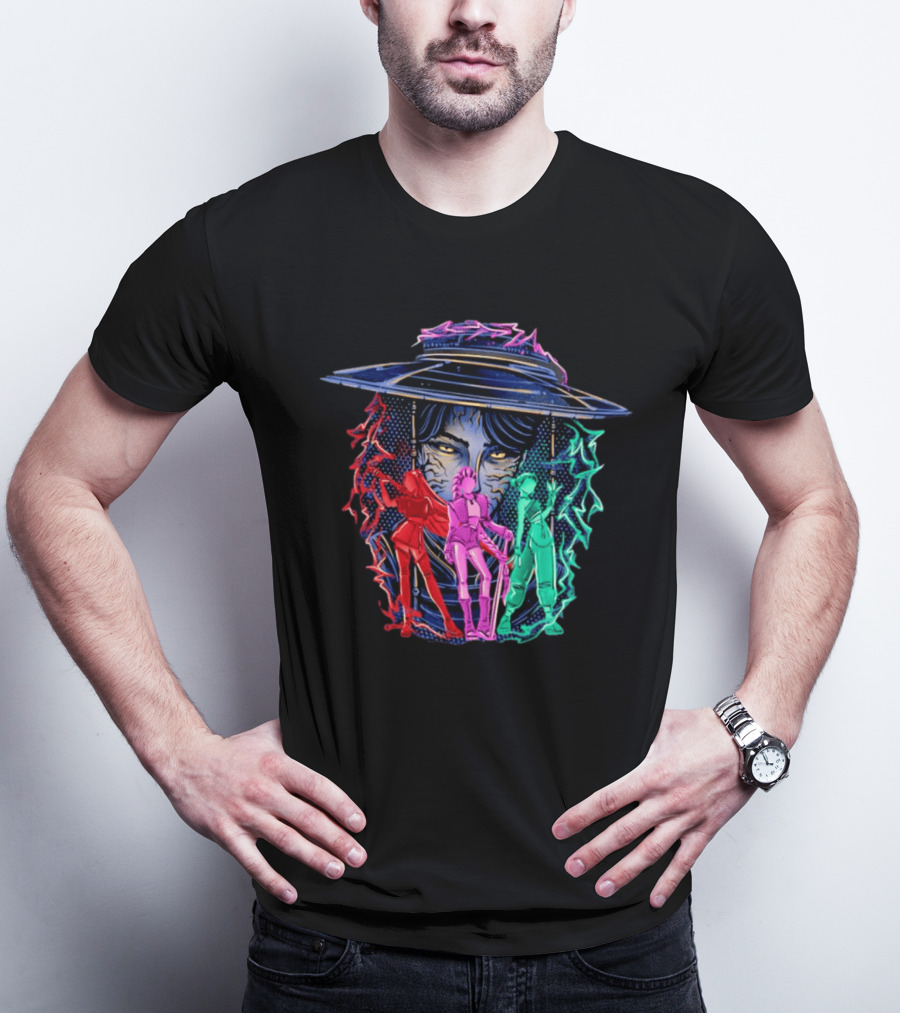 Original Hunt In Kpop Demon Huntrix Neon Warrior Trio T-Shirt
