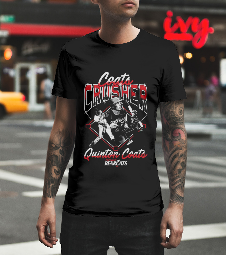 Coats Crusher Quinton Coats Bearcats T-Shirt