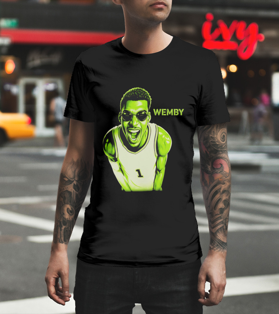 Victor Wembanyama Wemby San Antonio Spurs Alien Basketball Player 1 T-Shirt