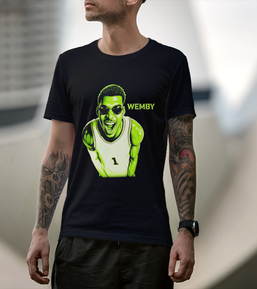 Victor Wembanyama Wemby San Antonio Spurs Alien Basketball Player 1 T-Shirt