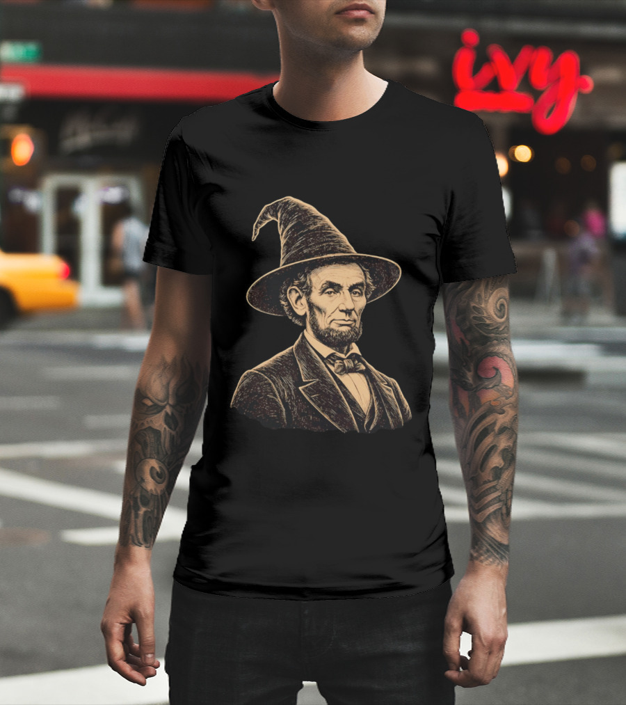 Abraham Lincoln Wizard Hat T-Shirt