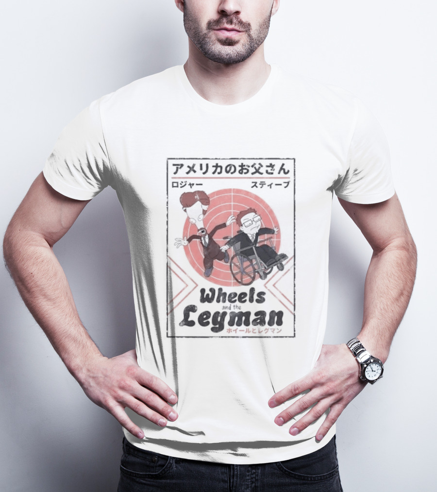 Wheels And The Legman Japanese Retro Style Characters T-Shirt