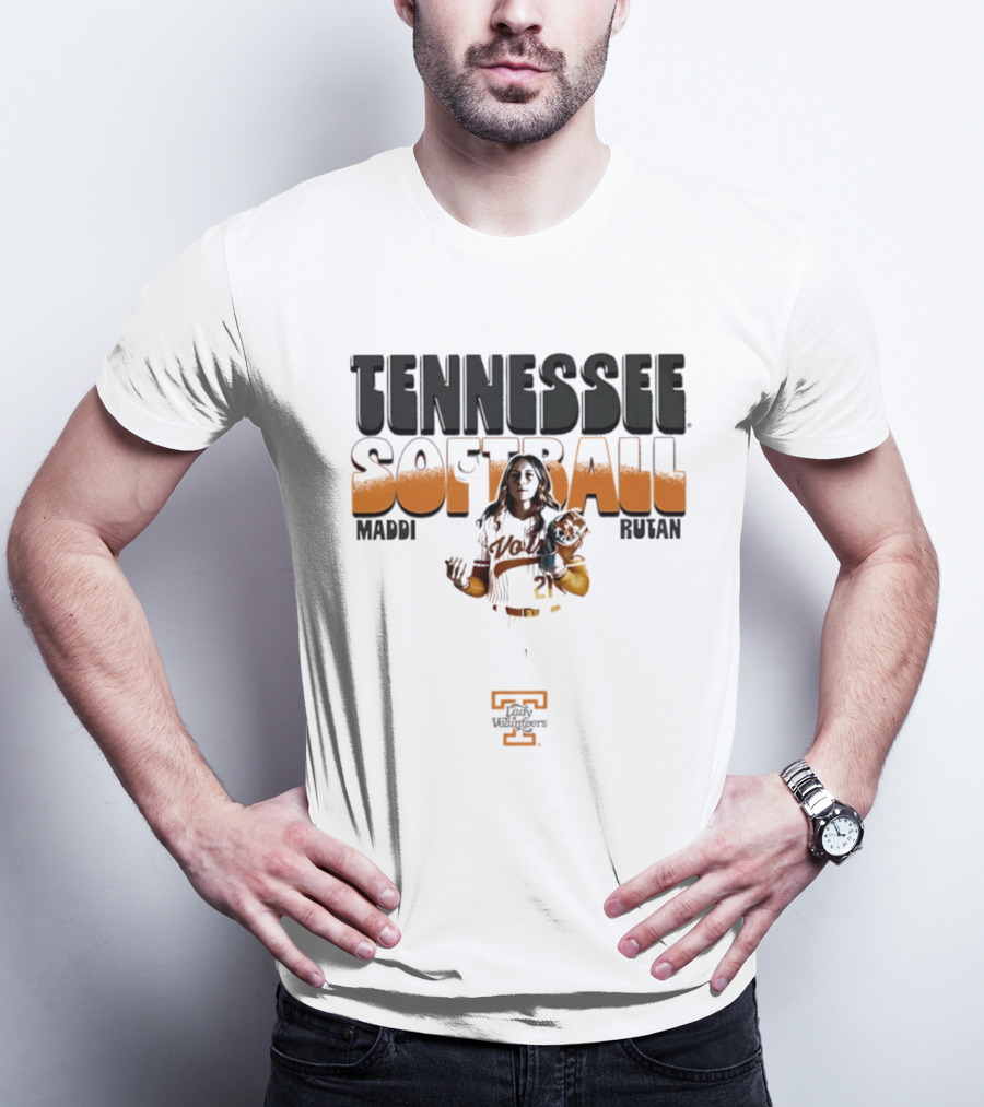 Tennessee Vols Maddi Rutan Softball Player Pose T-Shirt