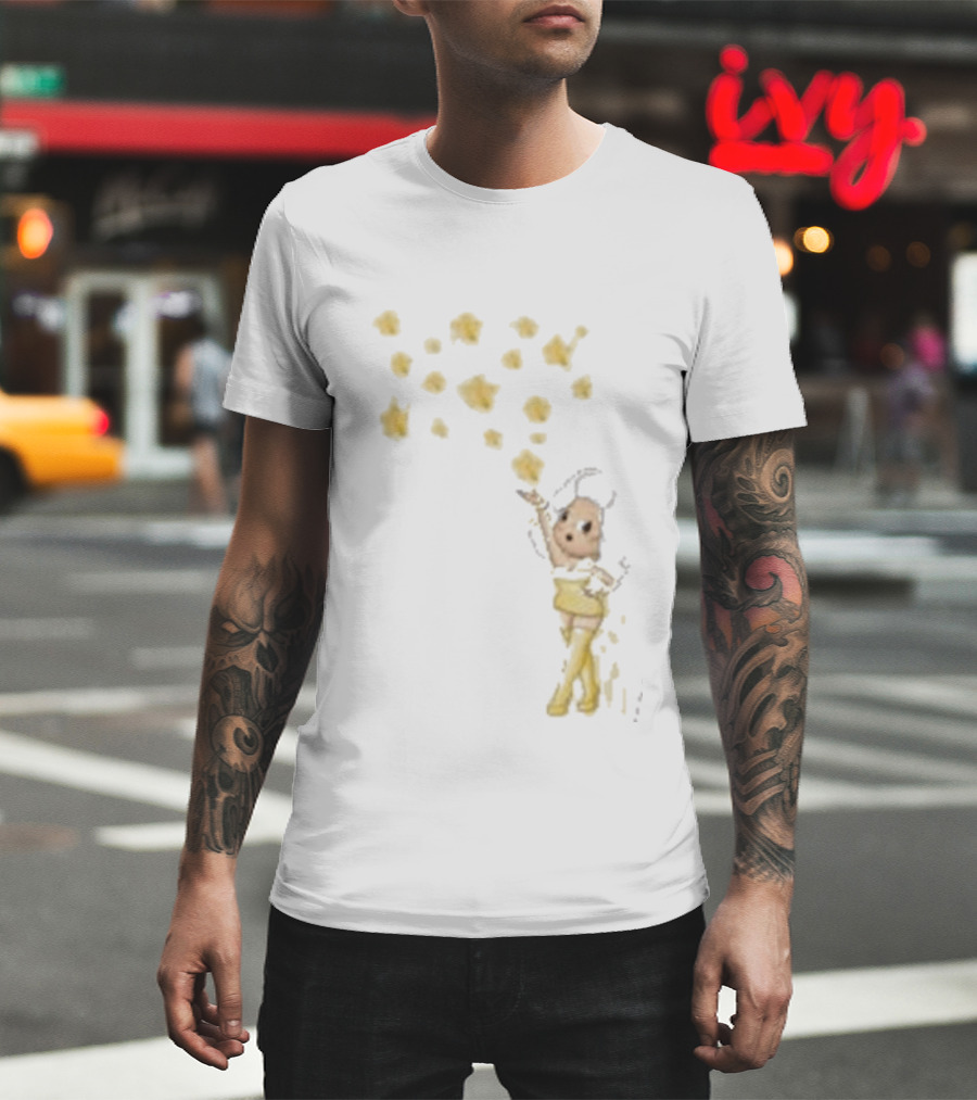 Mainfactor Xoxo Your All Star Cheerful Character With Yellow Confetti T-Shirt