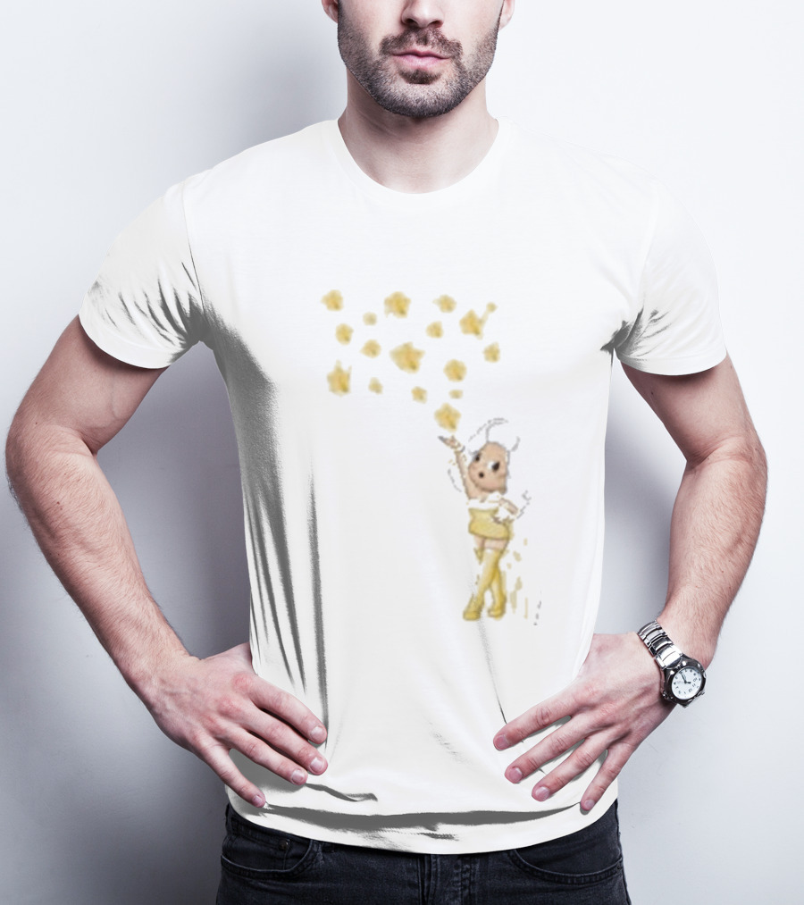 Mainfactor Xoxo Your All Star Cheerful Character With Yellow Confetti T-Shirt