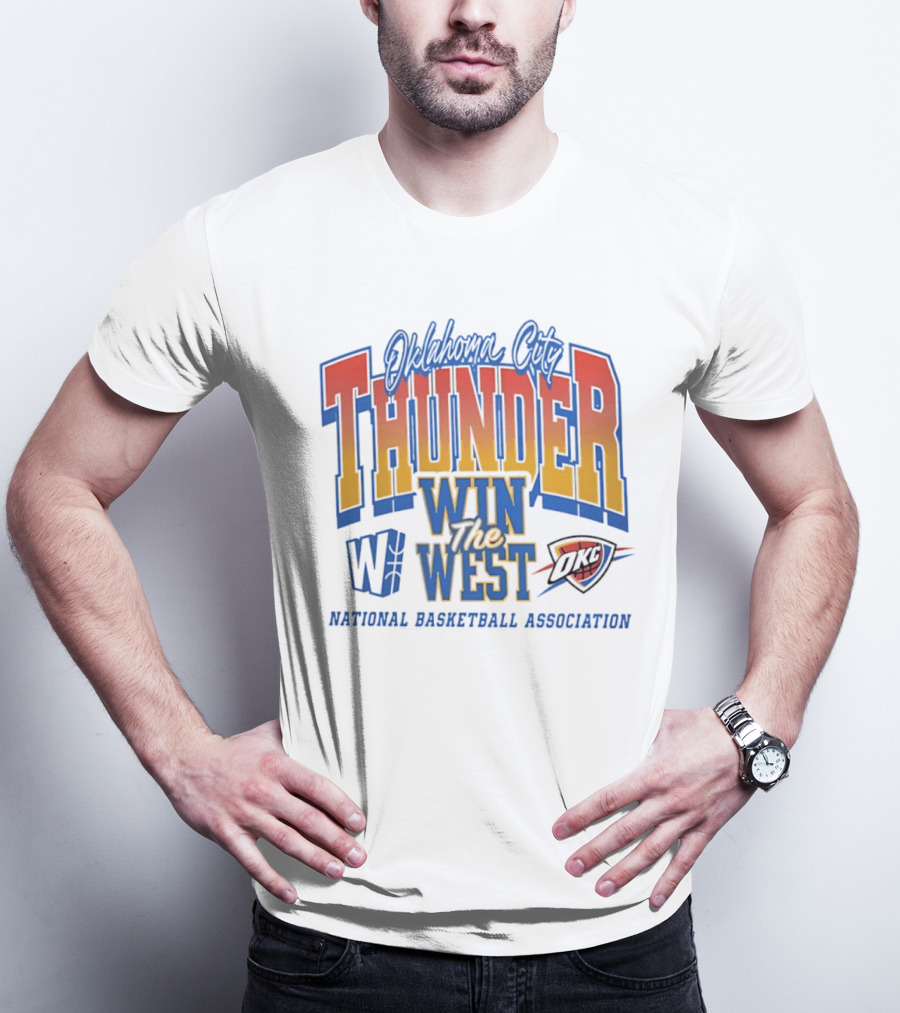 Oklahoma City Thunder Win The West NBA Basketball National Basketball Association OKC T-Shirt