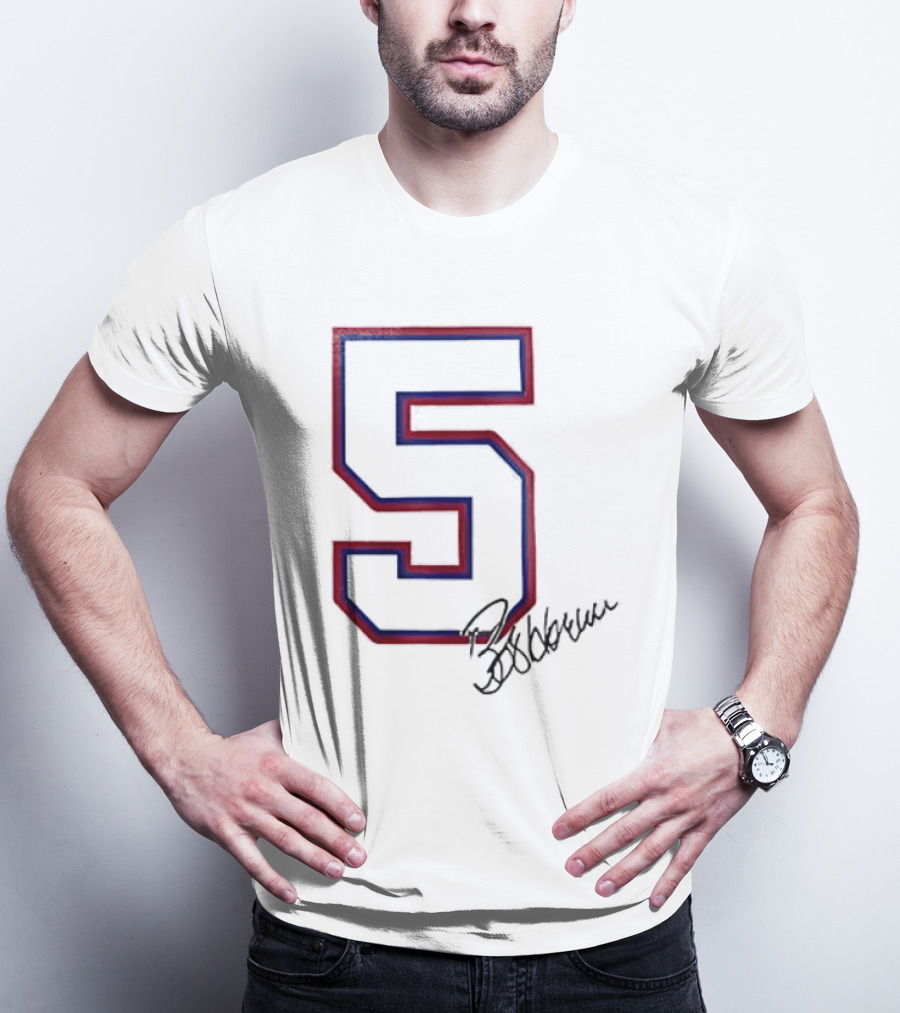 Atlanta Braves Bob Horner Number 5 Signature T-Shirt