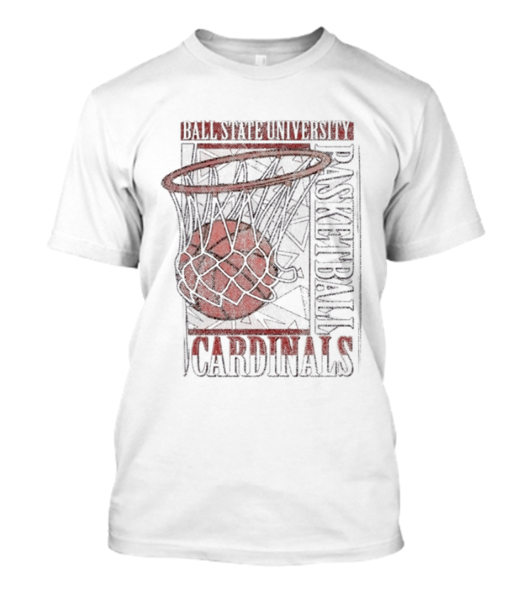 Ball State University Basketball Cardinals Hoops Team Spirit T-Shirt