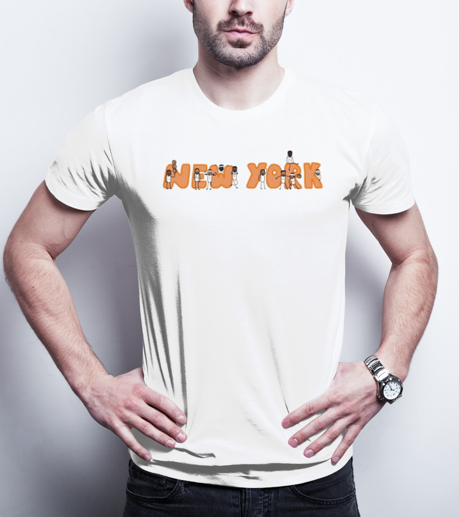 New York Knicks NBA Basketball Characters Team Spirit T-Shirt