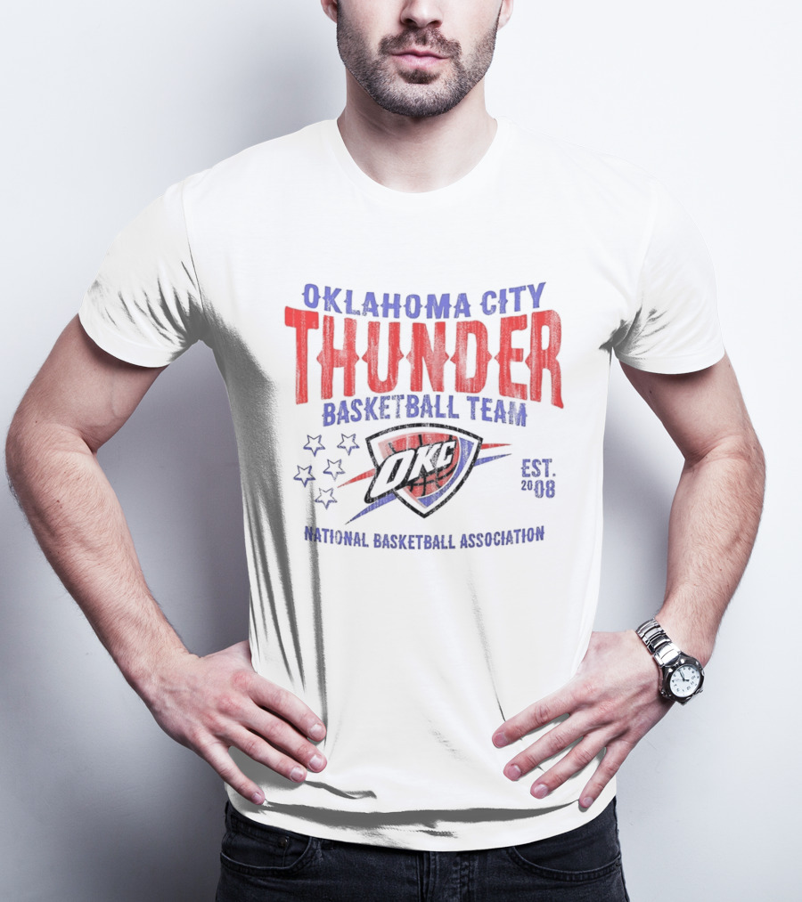 Oklahoma City Thunder Basketball Team National Basketball Association Est 2008 OKC T-Shirt