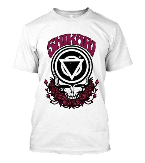Shikari Triangle Skull Roses T-Shirt