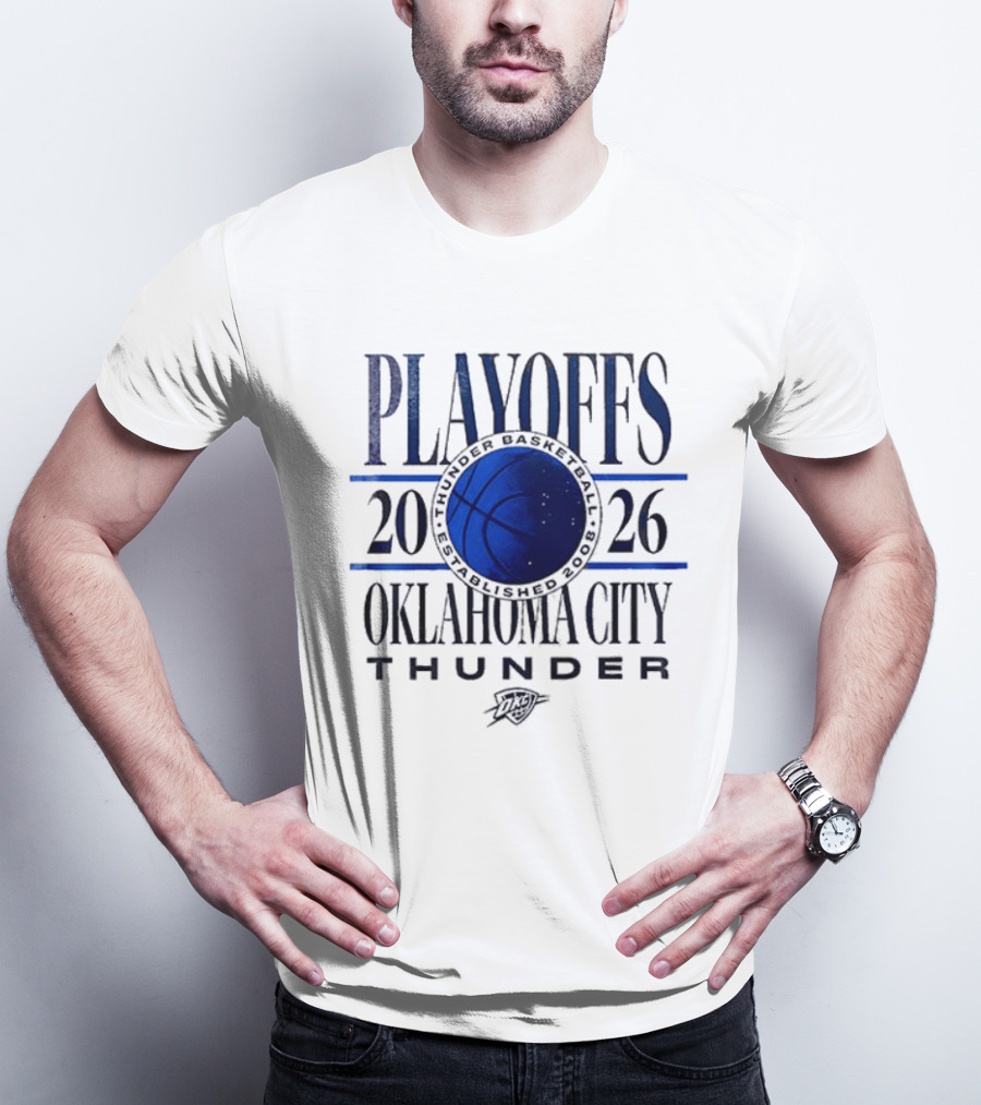Oklahoma City Thunder Playoffs 2026 Loud City Basketball T-Shirt