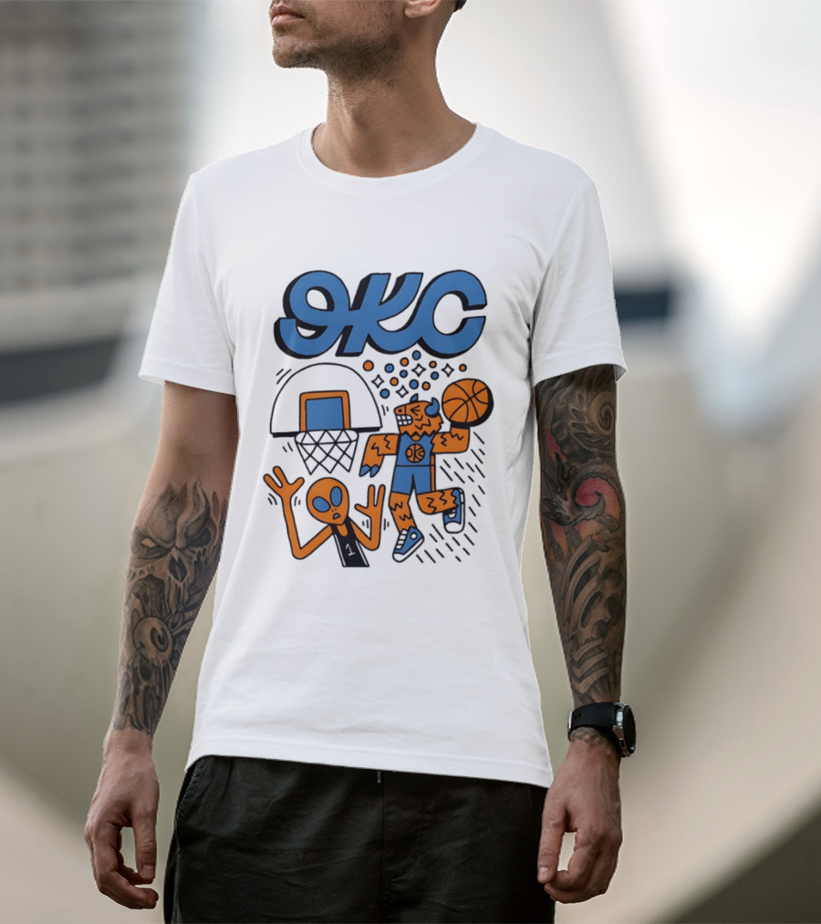 OKC Thunder Rumble Dunk Basketball T-Shirt