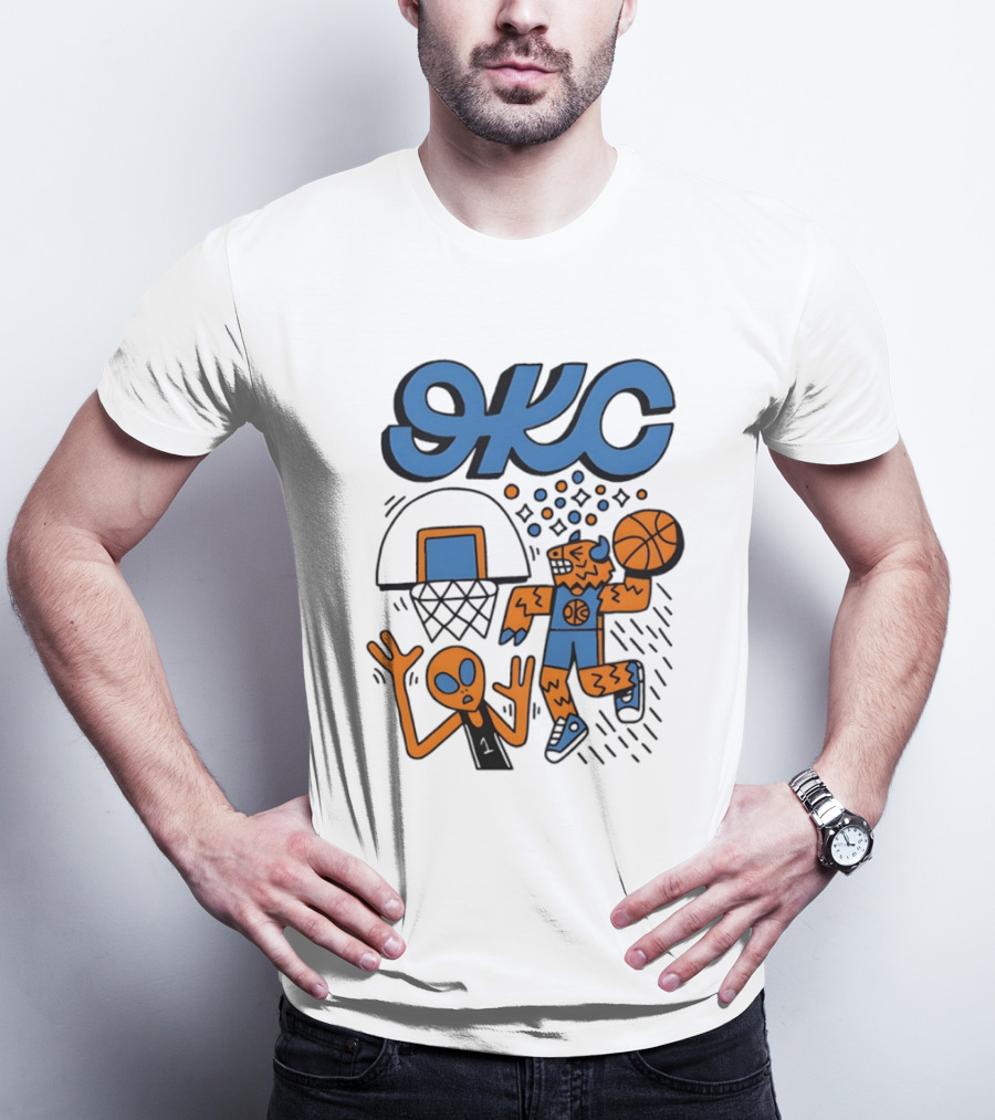 OKC Thunder Rumble Dunk Basketball T-Shirt