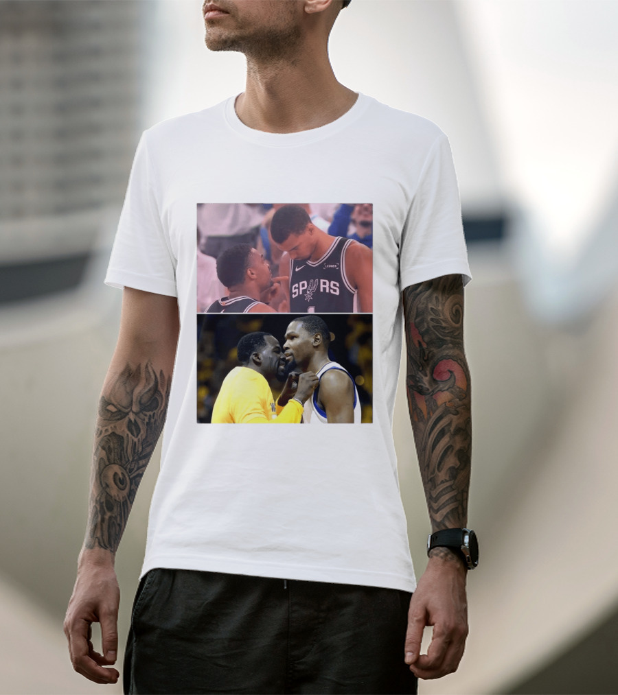 Wemby Keldon Johnson Spurs Draymond Meme Recreation T-Shirt