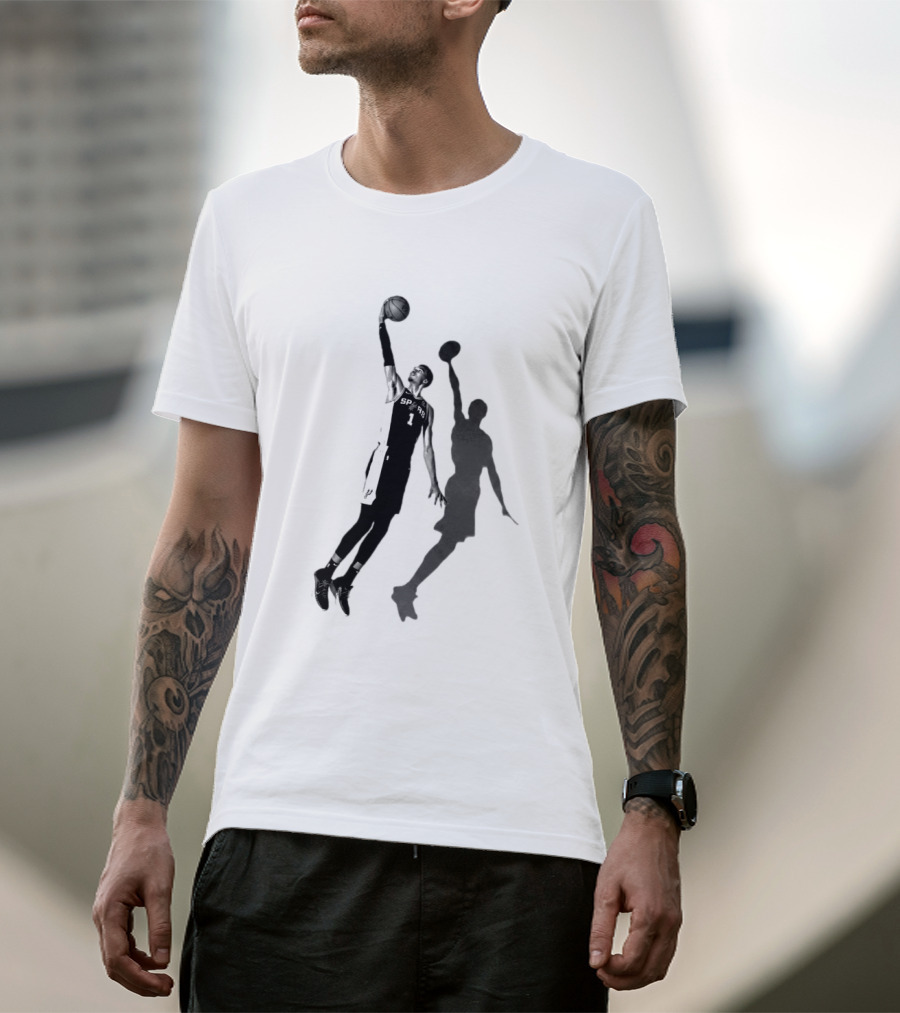 Premiun Wemby And The Nuns Spurs Basketball Iconic Dunk T-Shirt