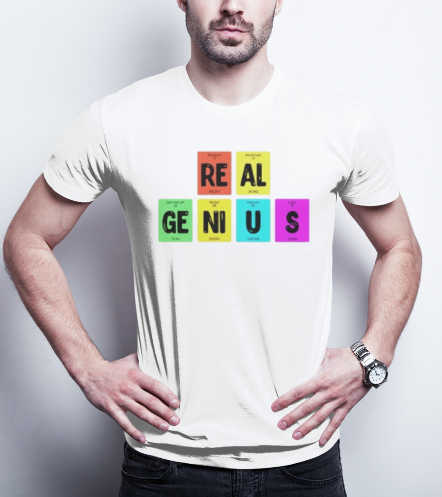 Periodic Table Elements Rhenium Aluminum Germanium Nickel Uranium Sulfur T-Shirt