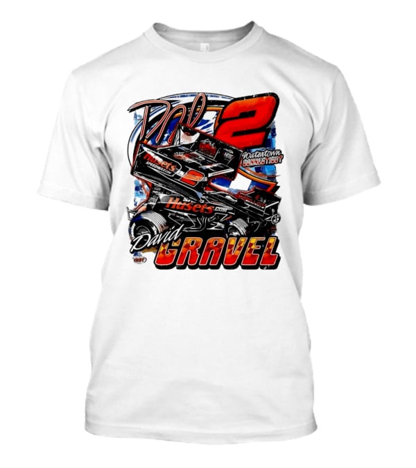 David Gravel Big Game Motorsports Sprint Car 2 Watertown Connecticut Huset's Speedway NOS T-Shirt