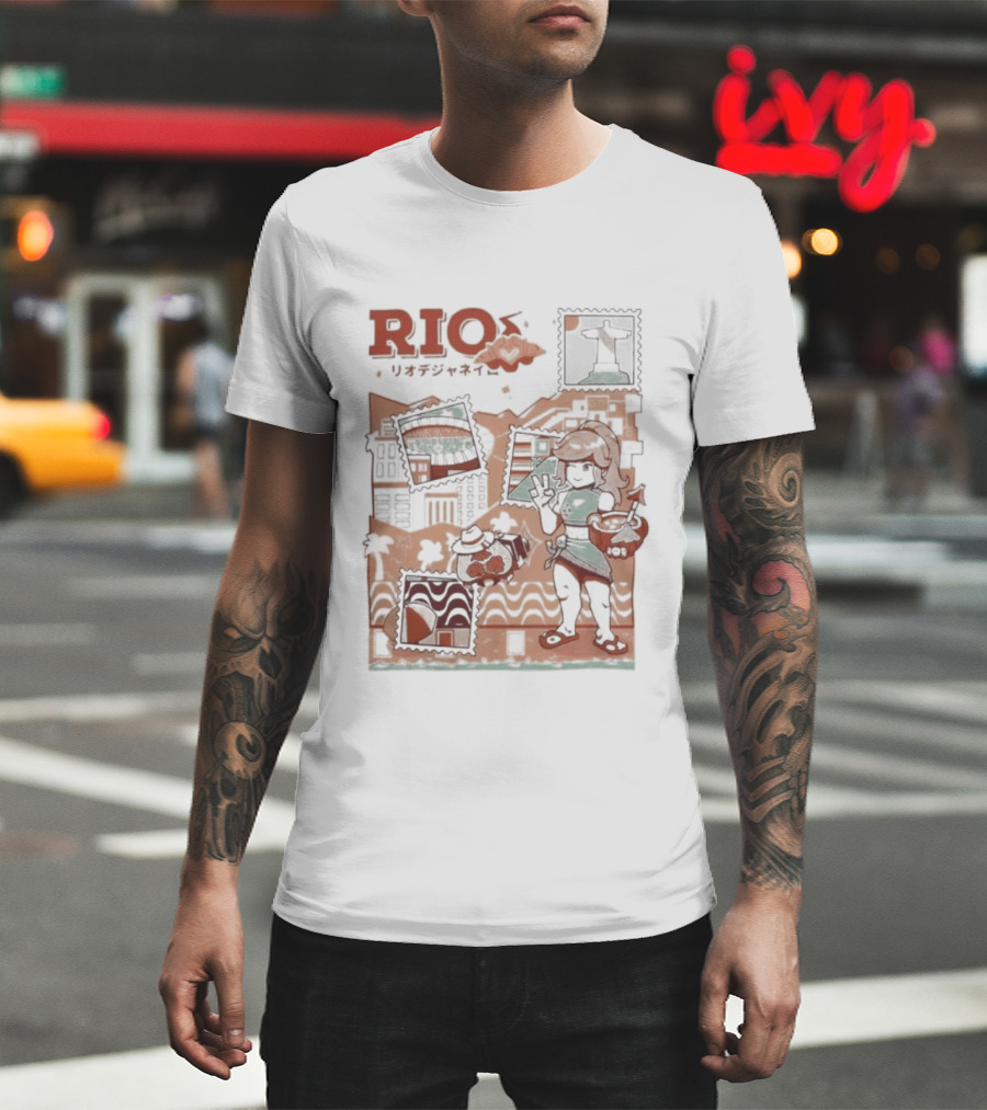 RIO Carnaval Starlight Flip Flops Heyra Vieira T-Shirt
