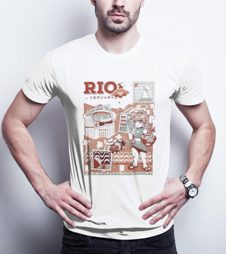 RIO Carnaval Starlight Flip Flops Heyra Vieira T-Shirt