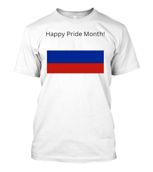 Happy Pride Month Celebration Russia Flag T-Shirt