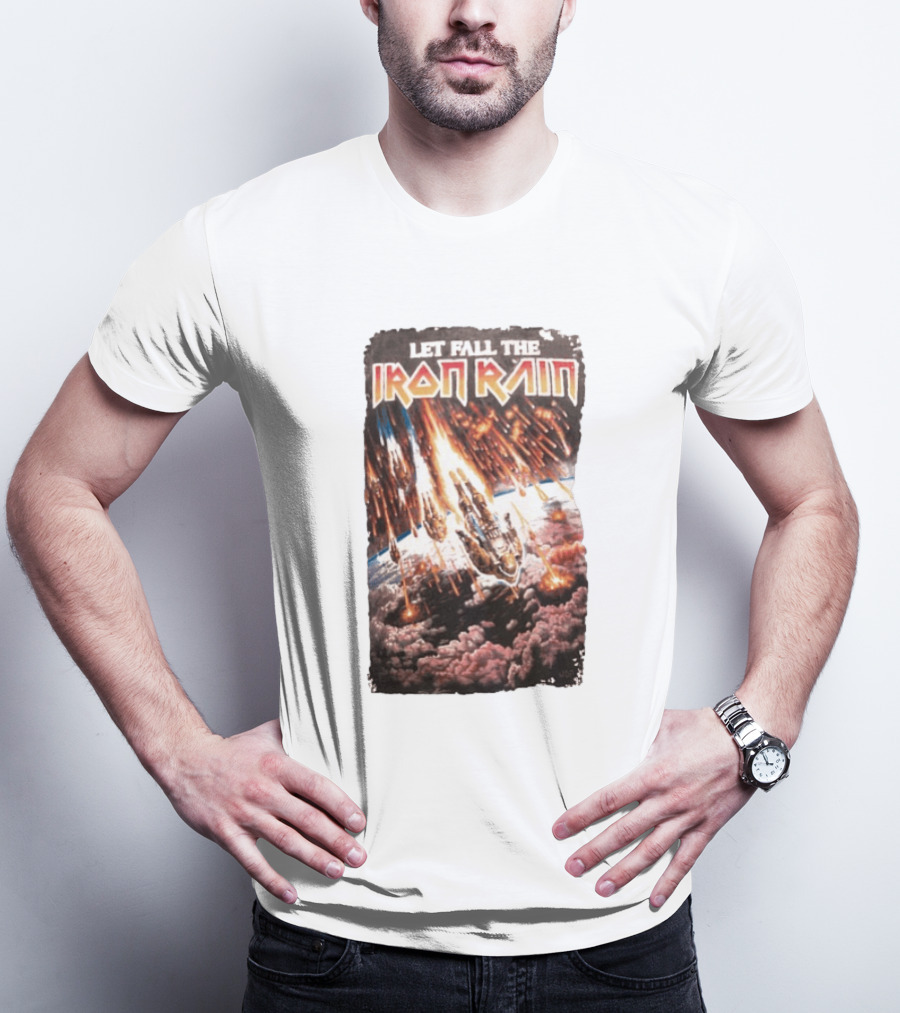 Let Fall The Iron Rain Outer Space Meteor Invasion Explosion T-Shirt