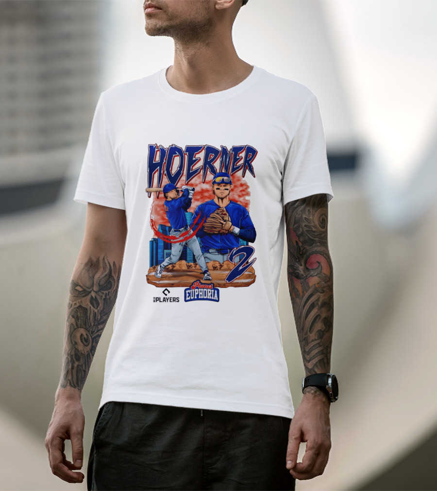 Nico Hoerner Chicago Cubs Euphoria The Players 2 Major League Baseball T-Shirt