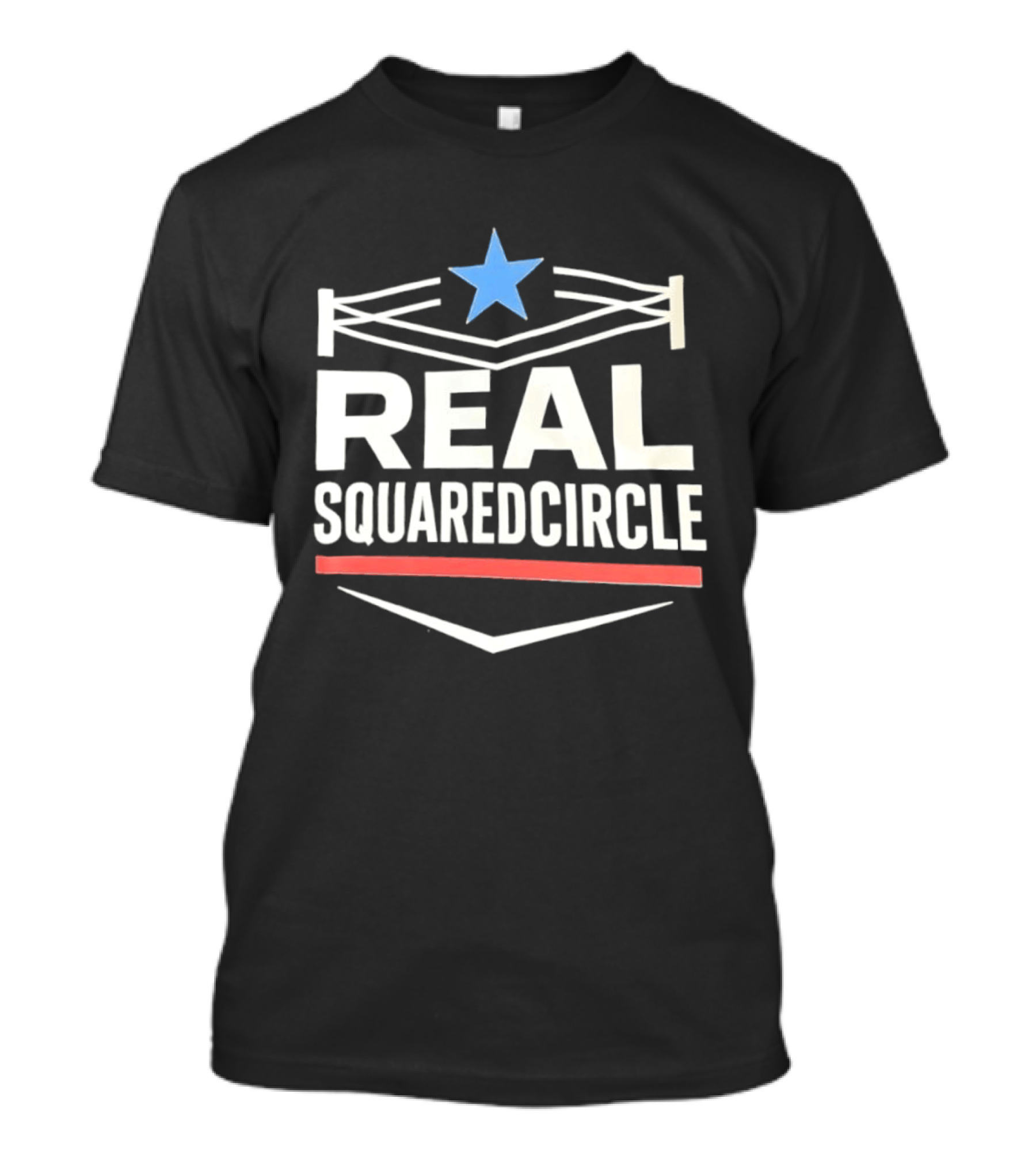 Real Squaredcircle WWE Wrestling Ring Star T-Shirt