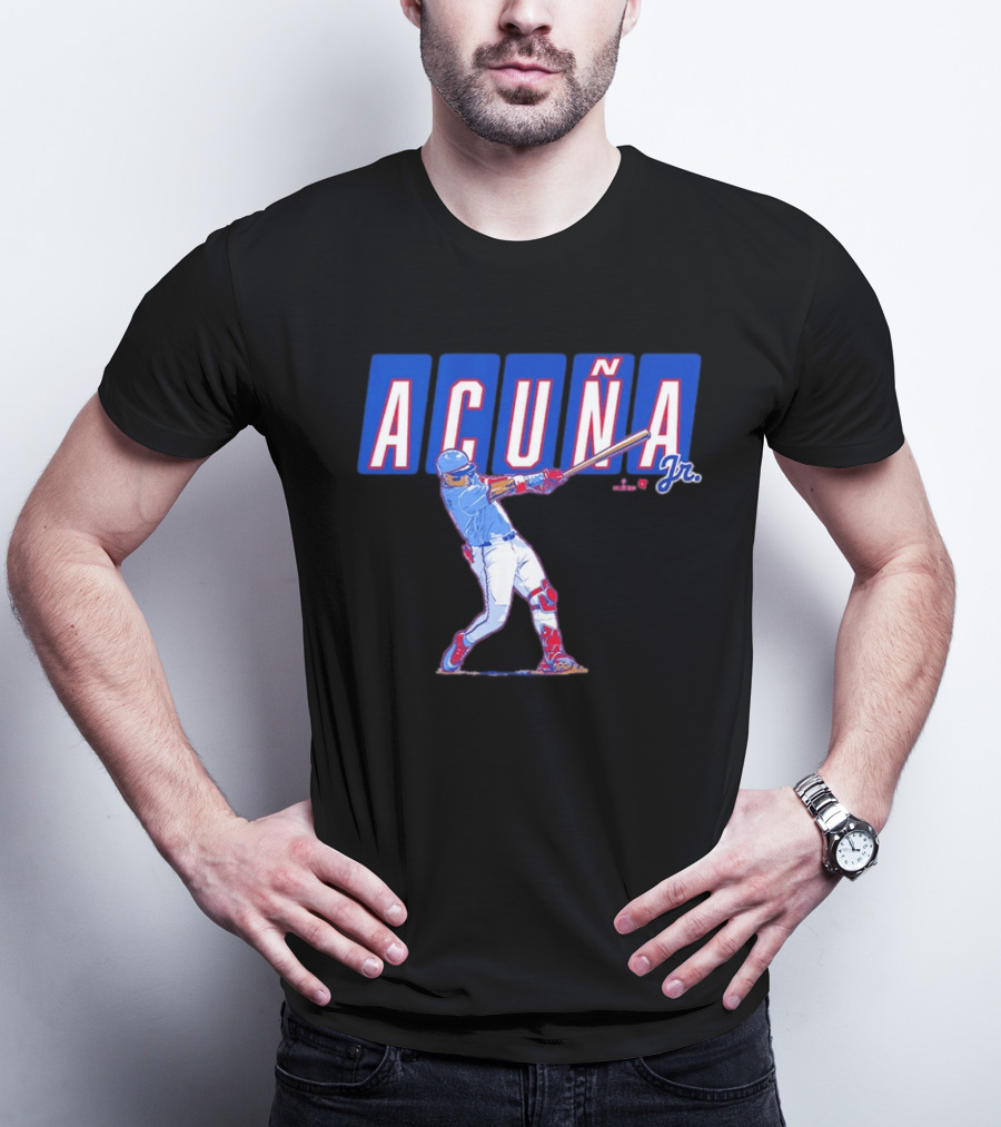 ATL Ronald Acuña Jr Slugger Swing Action T-Shirt