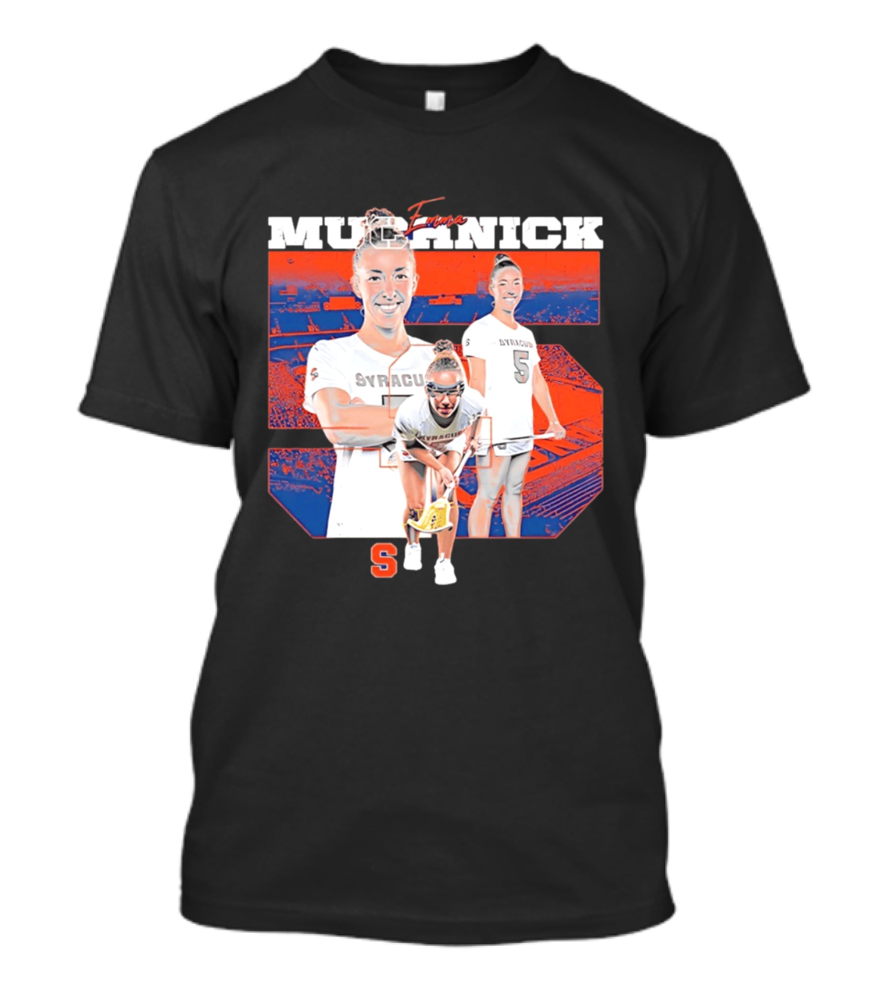 Emma Muchnick Syracuse Lacrosse Orange NCAA Number 5 T-Shirt