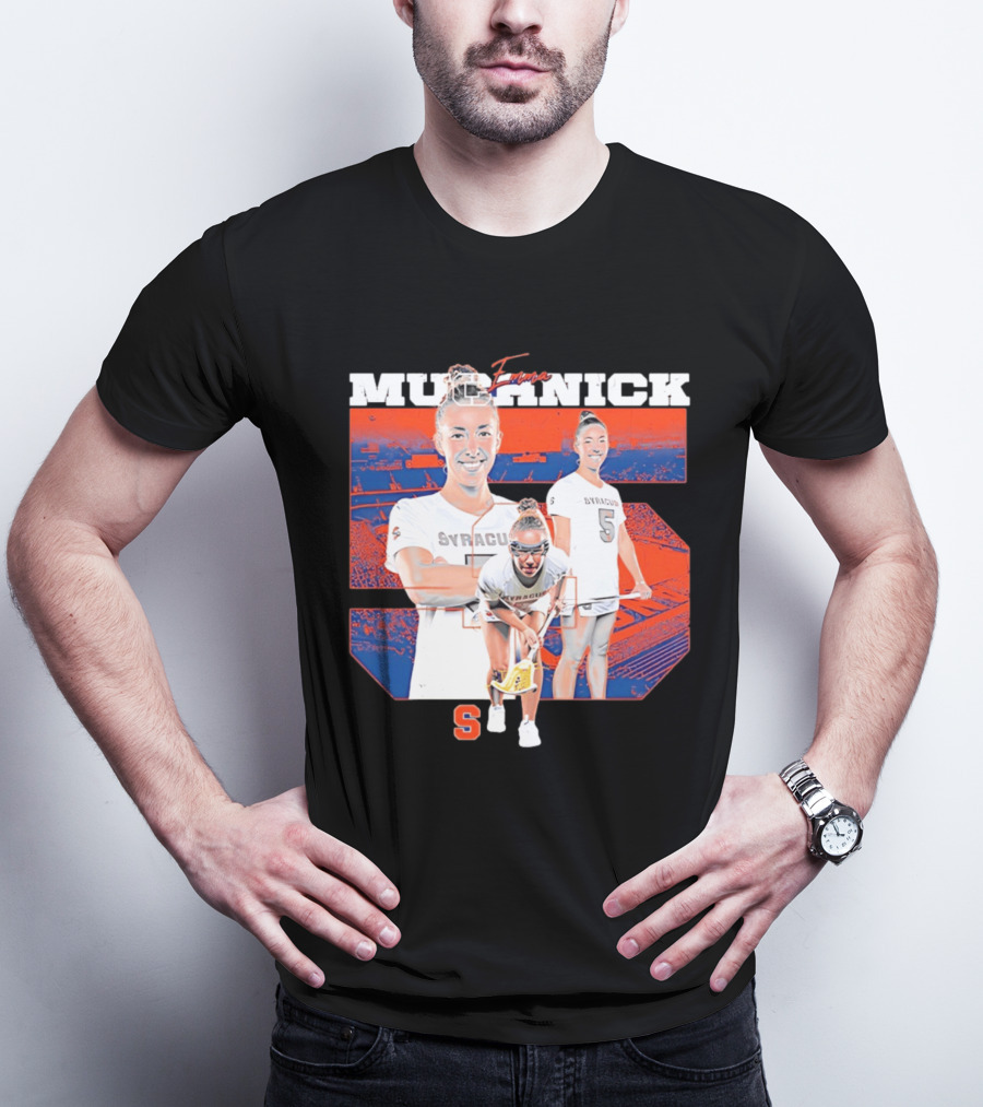 Emma Muchnick Syracuse Lacrosse Orange NCAA Number 5 T-Shirt