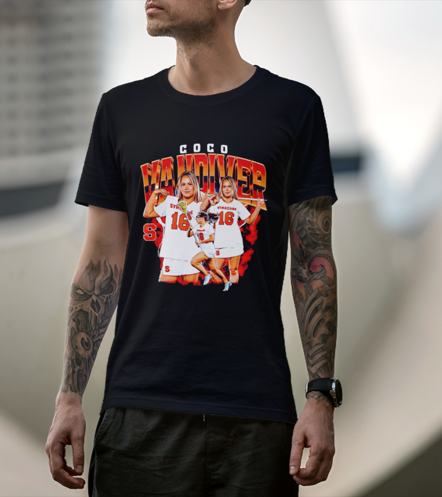 Coco Vandiver Syracuse Orange Lacrosse Number 16 T-Shirt