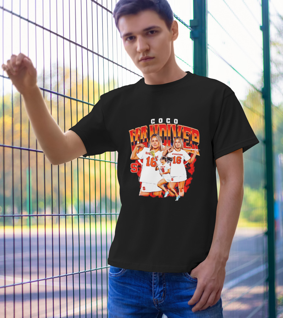 Coco Vandiver Syracuse Orange Lacrosse Number 16 T-Shirt