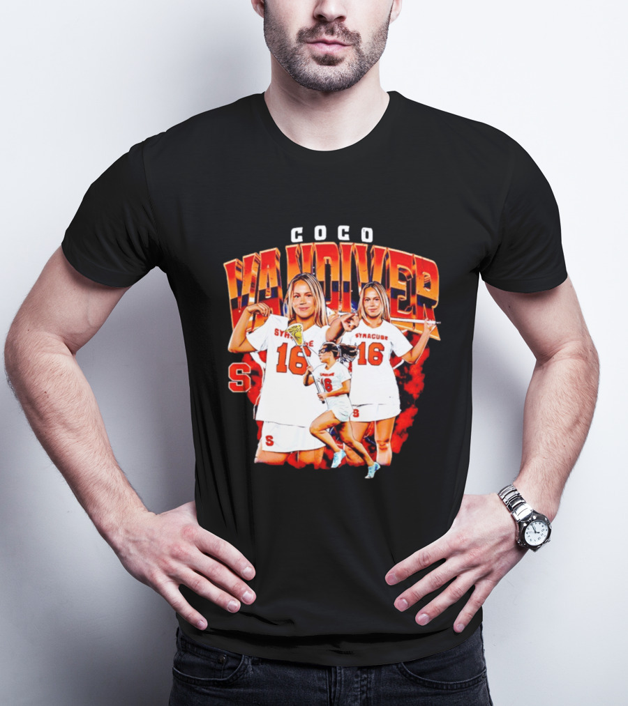 Coco Vandiver Syracuse Orange Lacrosse Number 16 T-Shirt