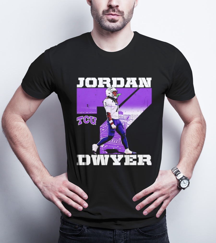 TCU Horned Frogs Football Jordan Dwyer Number 7 T-Shirt