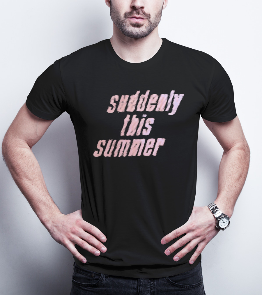 Suddenly This Summer Retro Vibe Pink T-Shirt