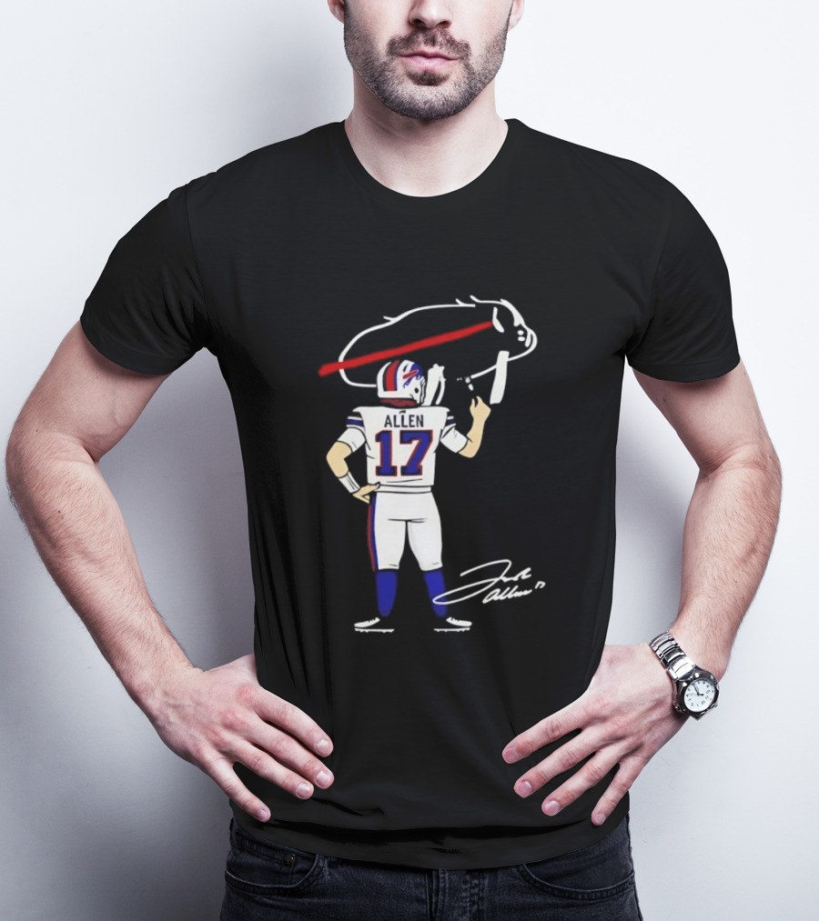 Josh Allen Buffalo Bills Number 17 Prepping For The Season T-Shirt