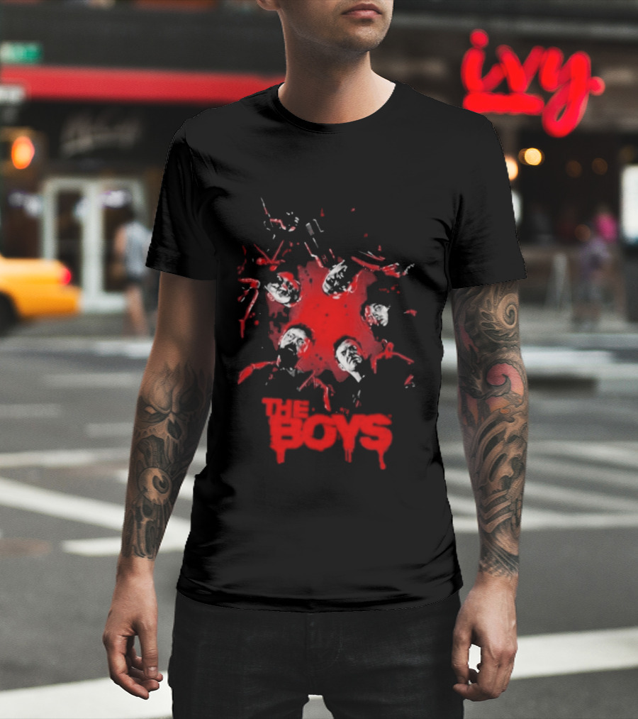 The Boys Blood Red Splatter Horror T-Shirt