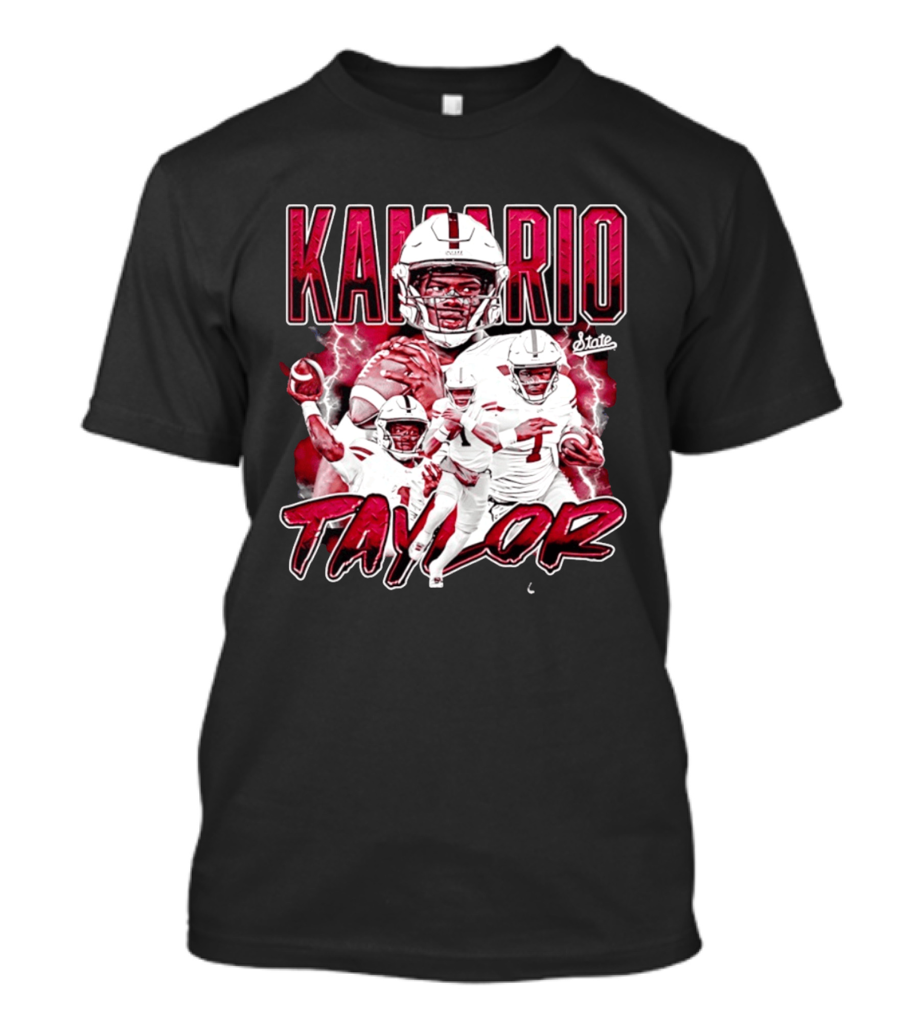 Mississippi State Bulldogs KaMario Taylor Number 1 Football State T-Shirt