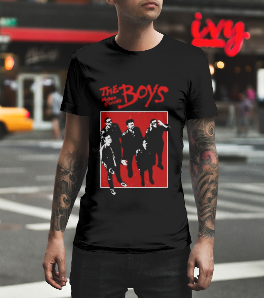 The Boys Mother Fucking Red Silhouette Cast T-Shirt