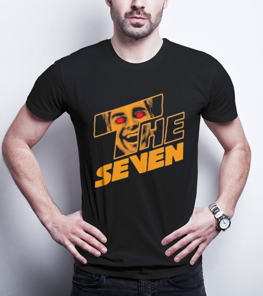 The Boys The Seven Homelander Red Eyes Yellow Face T-Shirt