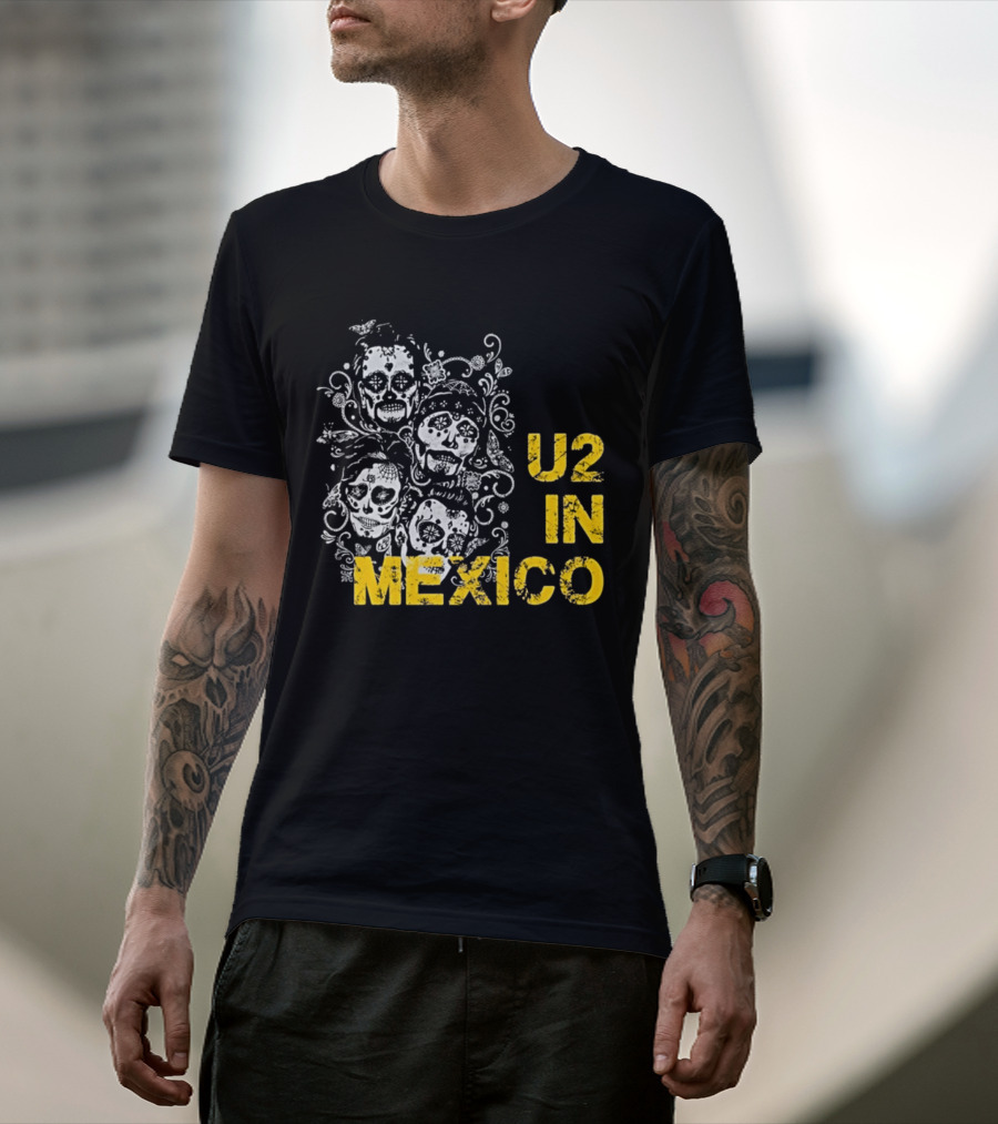 U2 In Mexico Day Of The Dead Skeleton T-Shirt