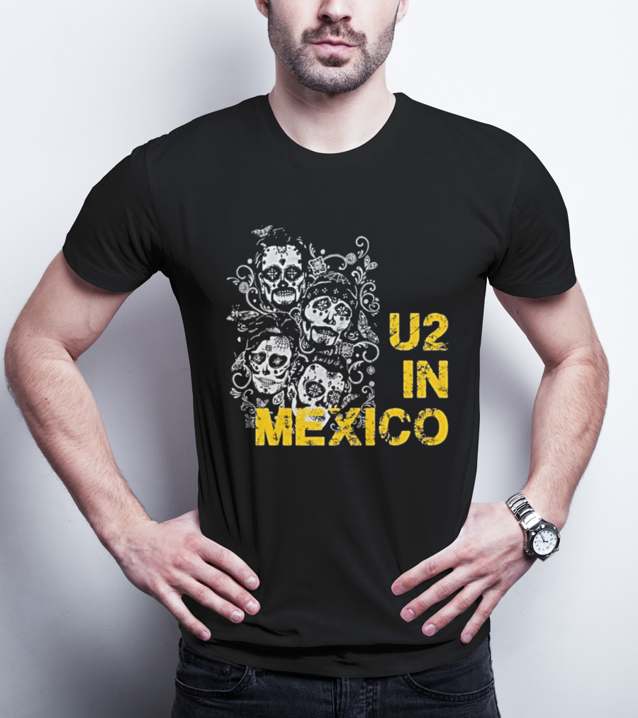 U2 In Mexico Day Of The Dead Skeleton T-Shirt
