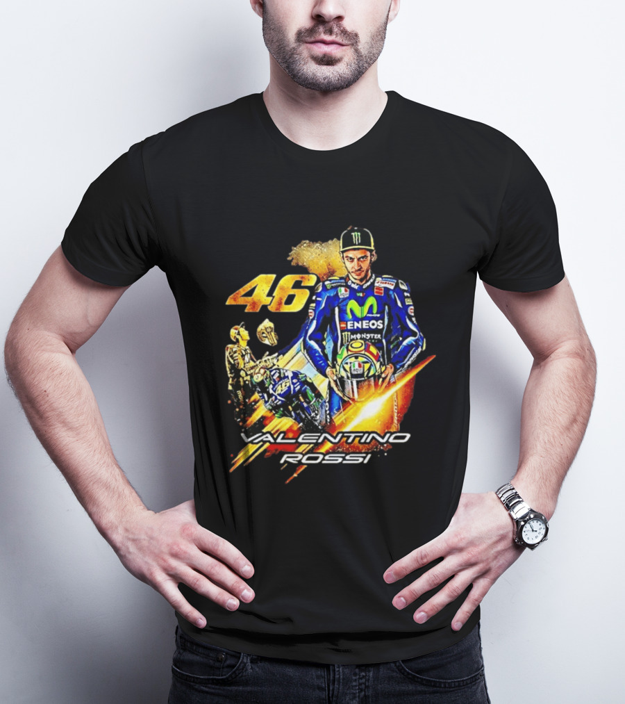 Valentino Rossi 46 MotoGP Eneco Monster Racing Legend T-Shirt