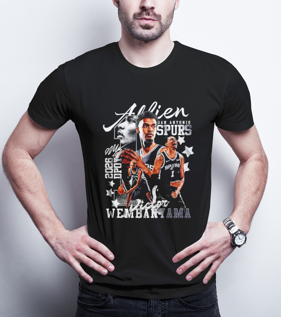 Victor Wembanyama Alien San Antonio Spurs 2026 DPOY T-Shirt